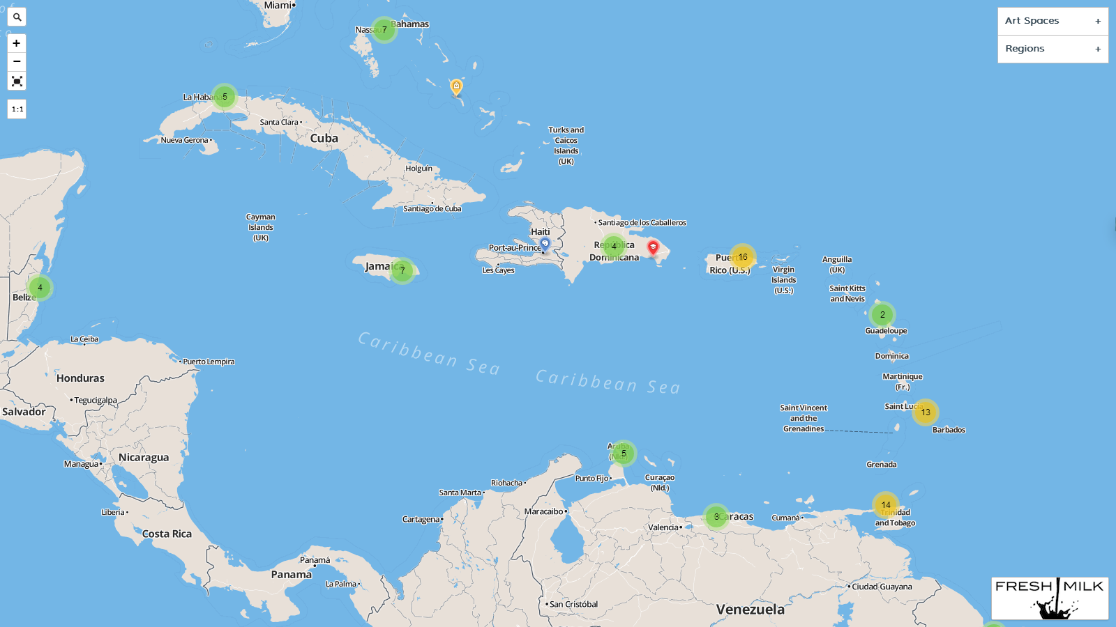 Caribbean Art Map – fresh milk barbados