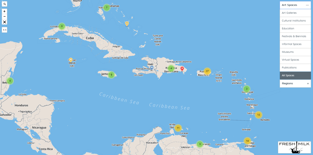 Caribbean Art Map – fresh milk barbados